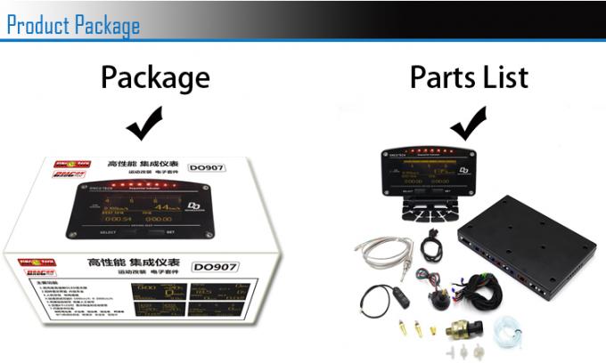 2.5 Inch Combination Race Car Digital Dashboard Gauges OLED Display