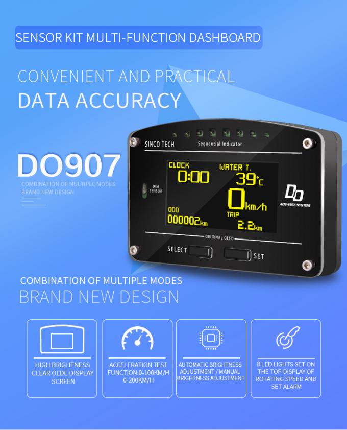 Sinco Tech Race Car Dashboard 2.5 Inch DO907 Afr Meter