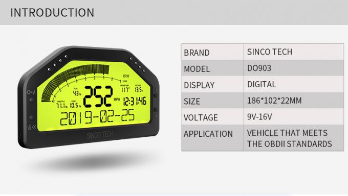 Multifunction Turbo Boost Gauge Dashboard 9000rpm Dash Race Car Display ...